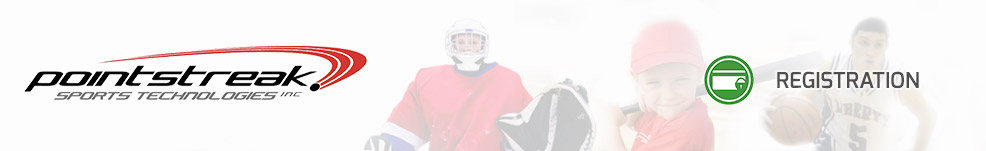 Welcome to Pointstreak Registration